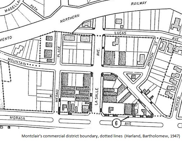 Montclair Village, Back in 1947 – Today in Montclair, 94611